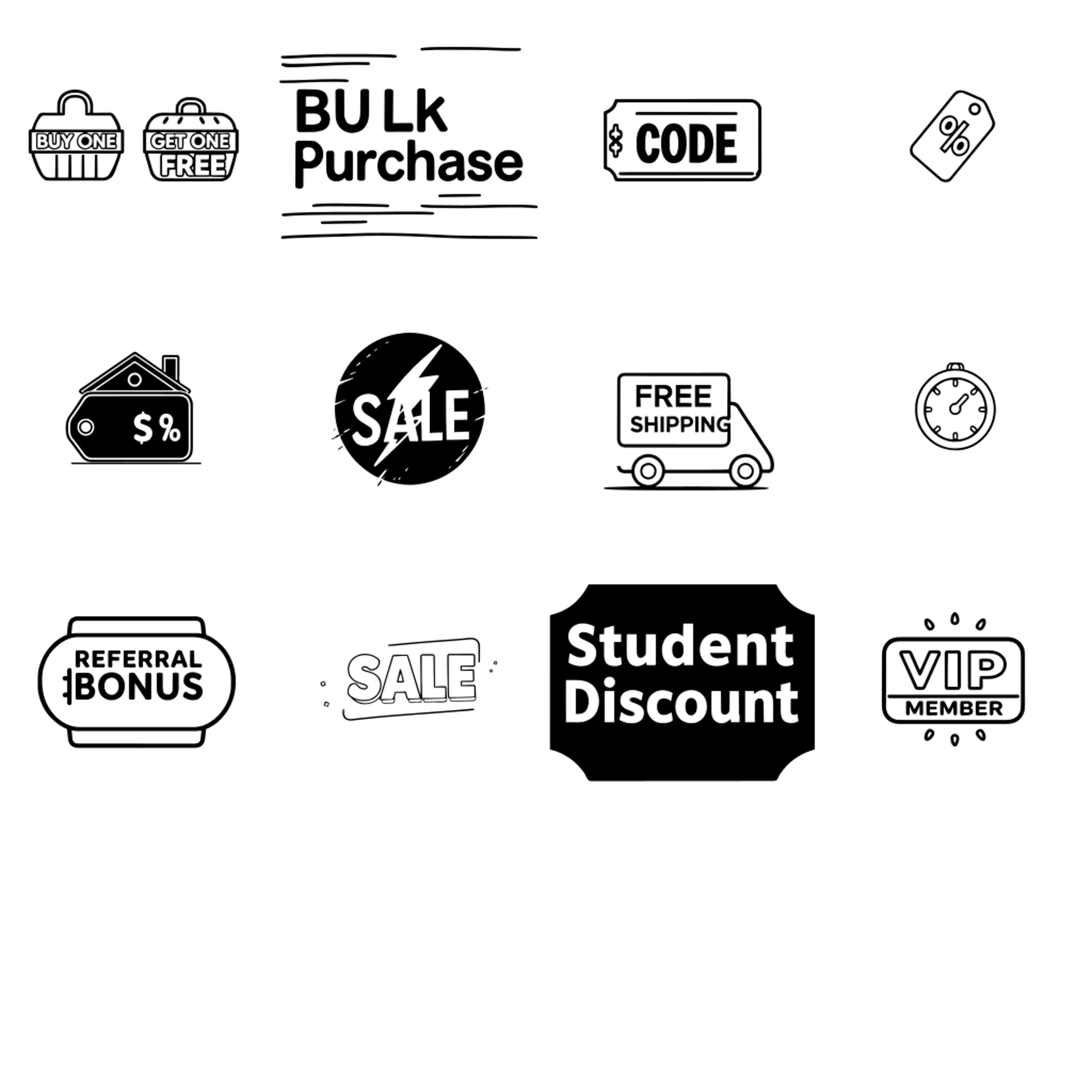 208 E-commerce & Shopping Icon Set | SVG | Online Store, Retail ...