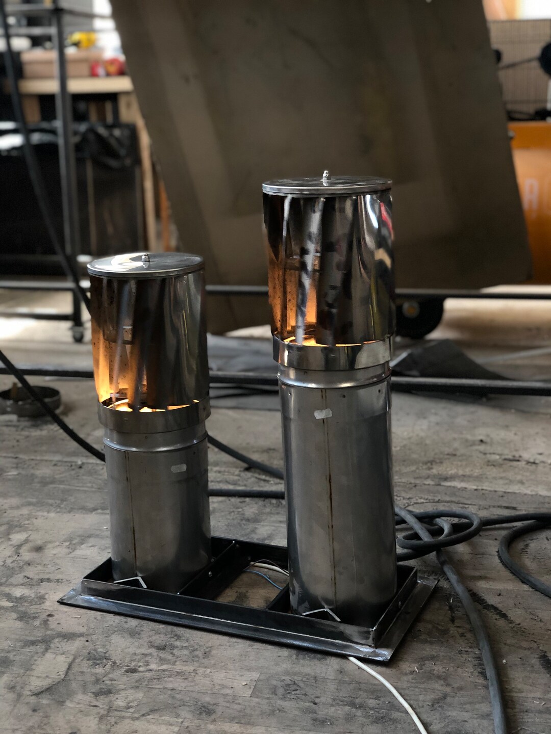 Loft Lamp Stainless Steel Chimney - Etsy
