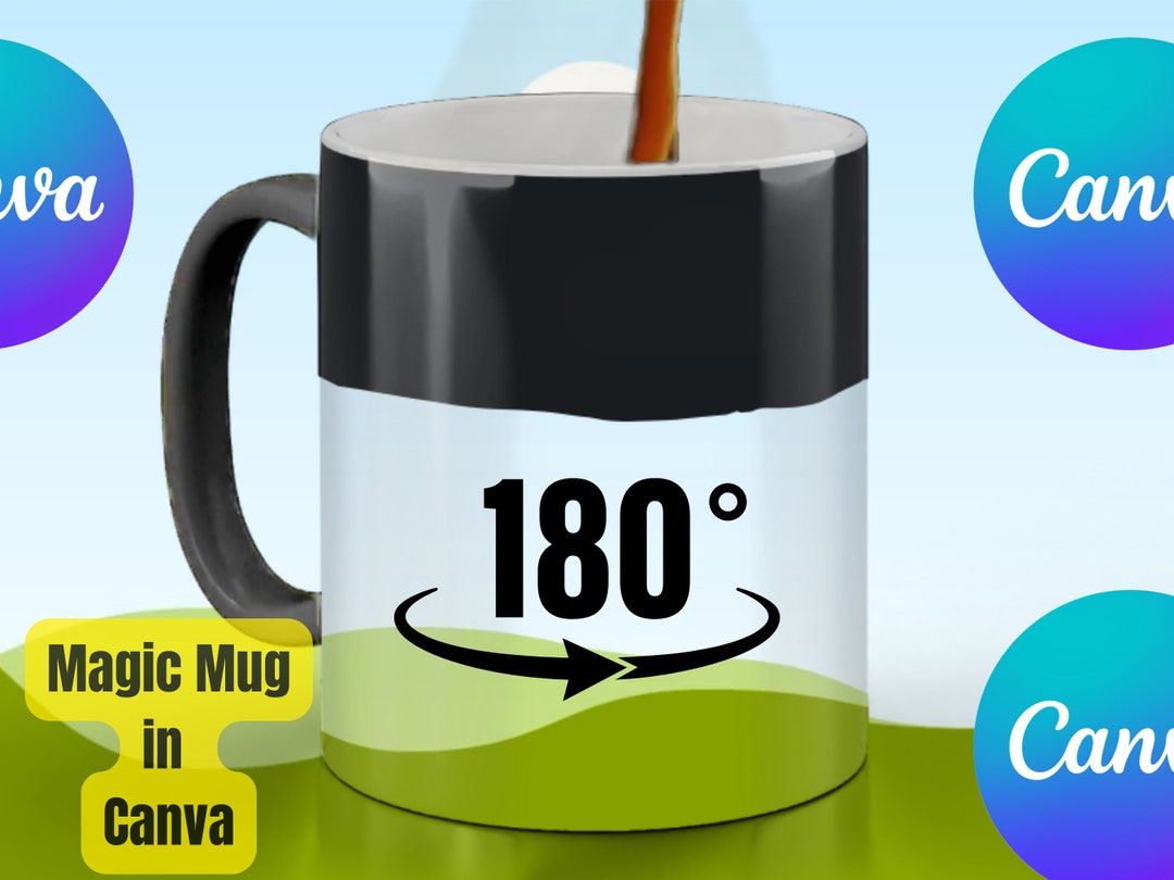 Rotating Magic Mug Canva Template 180 Degree Rotation |video Mockup ...