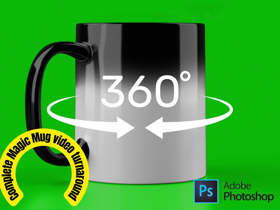 11oz Magic Mug Video Mockup, Spinning Magic Mug, Rotating Mug,mp4 ...
