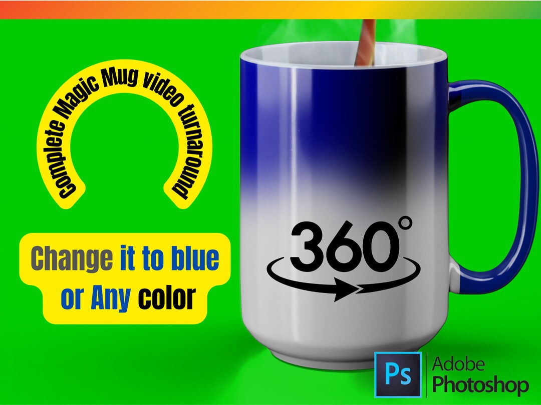 15oz Magic Mug Mockup Video,photoshop Mug PSD. Rotating Magic Mug ...