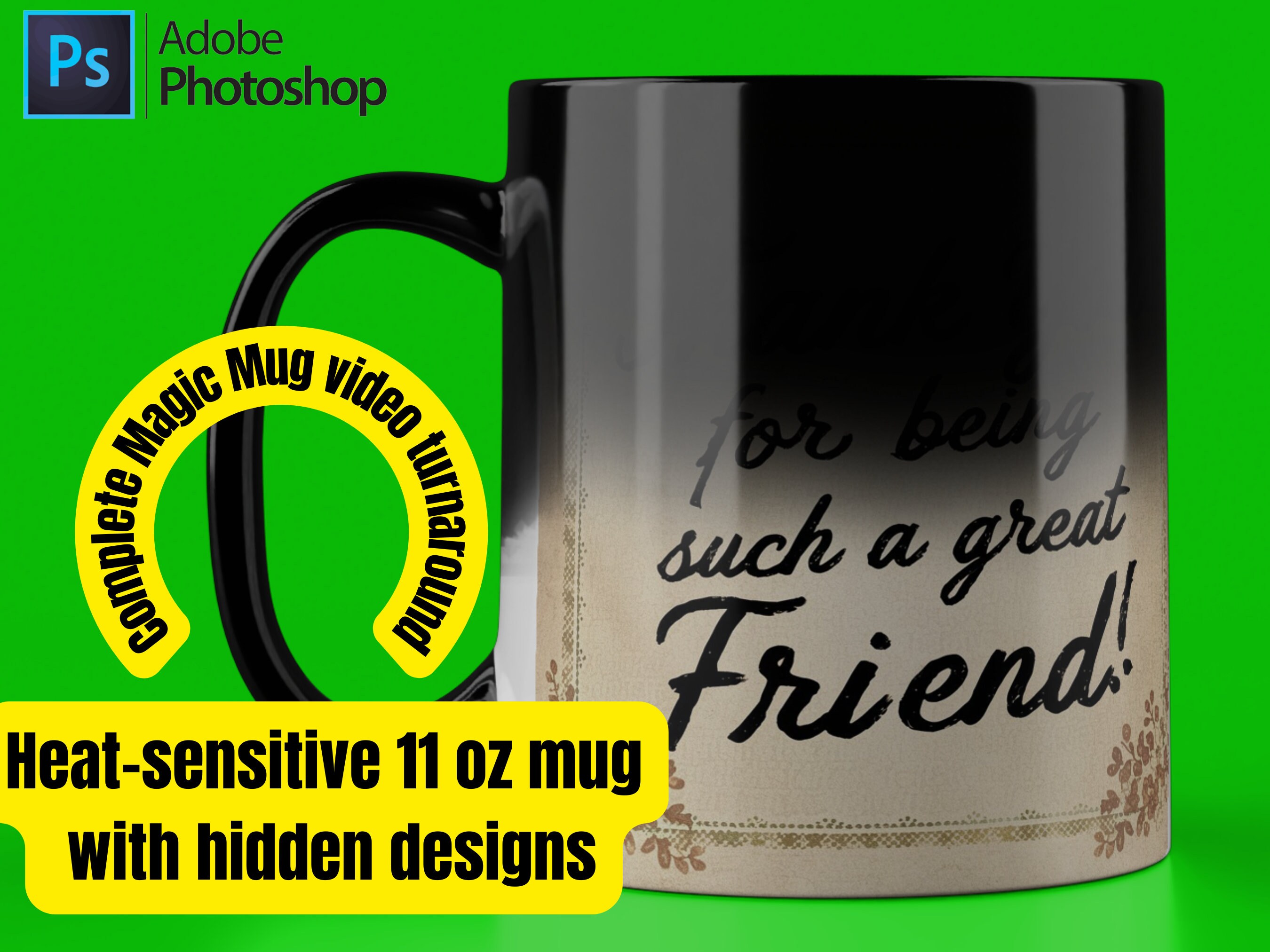11oz Magic Mug Video Mockup, Spinning Magic Mug, Rotating Mug,mp4 ...