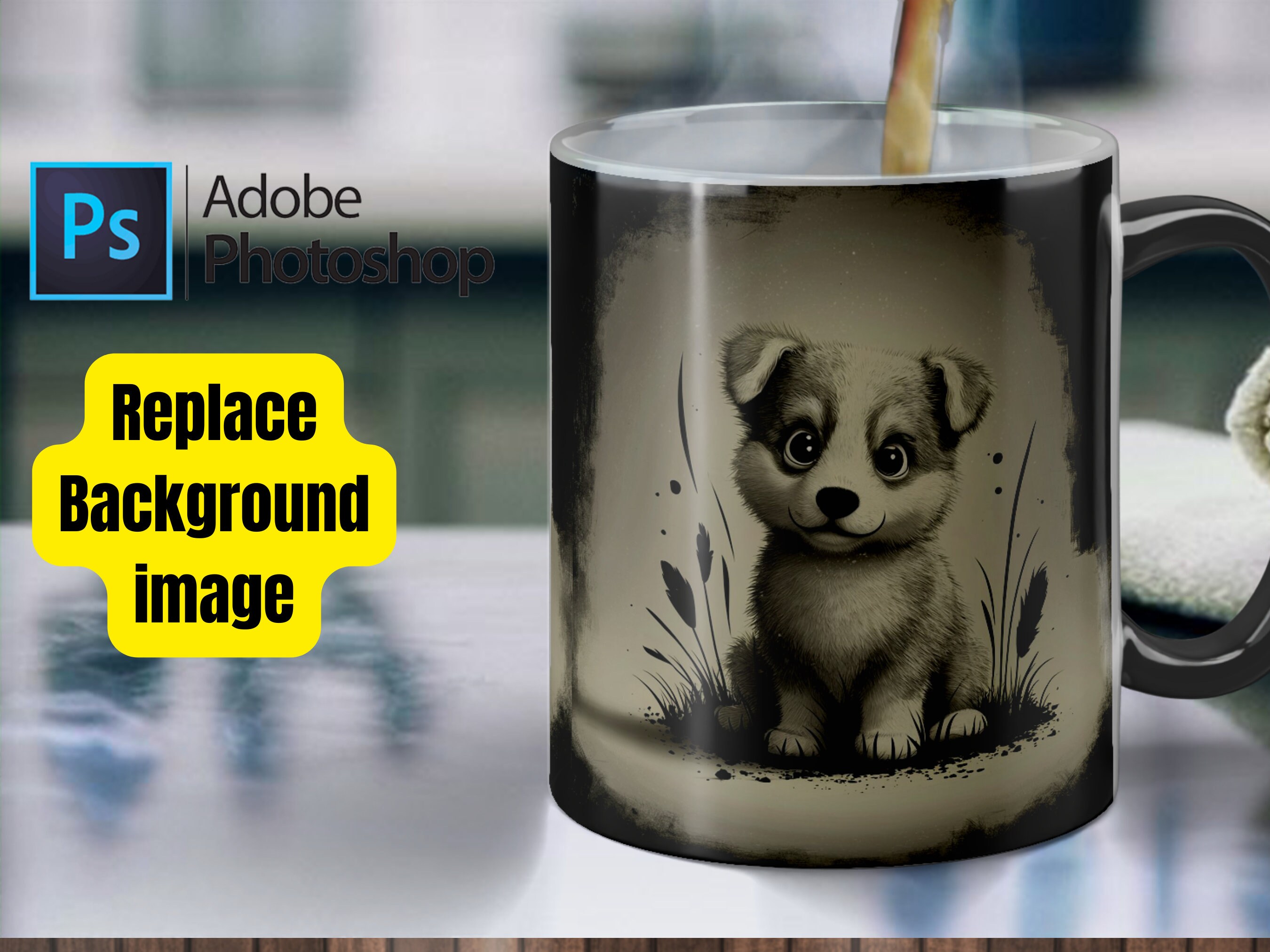 Magic Mug Mockup Video, Rotating Animated Mockup, Photoshop Mug PSD ...
