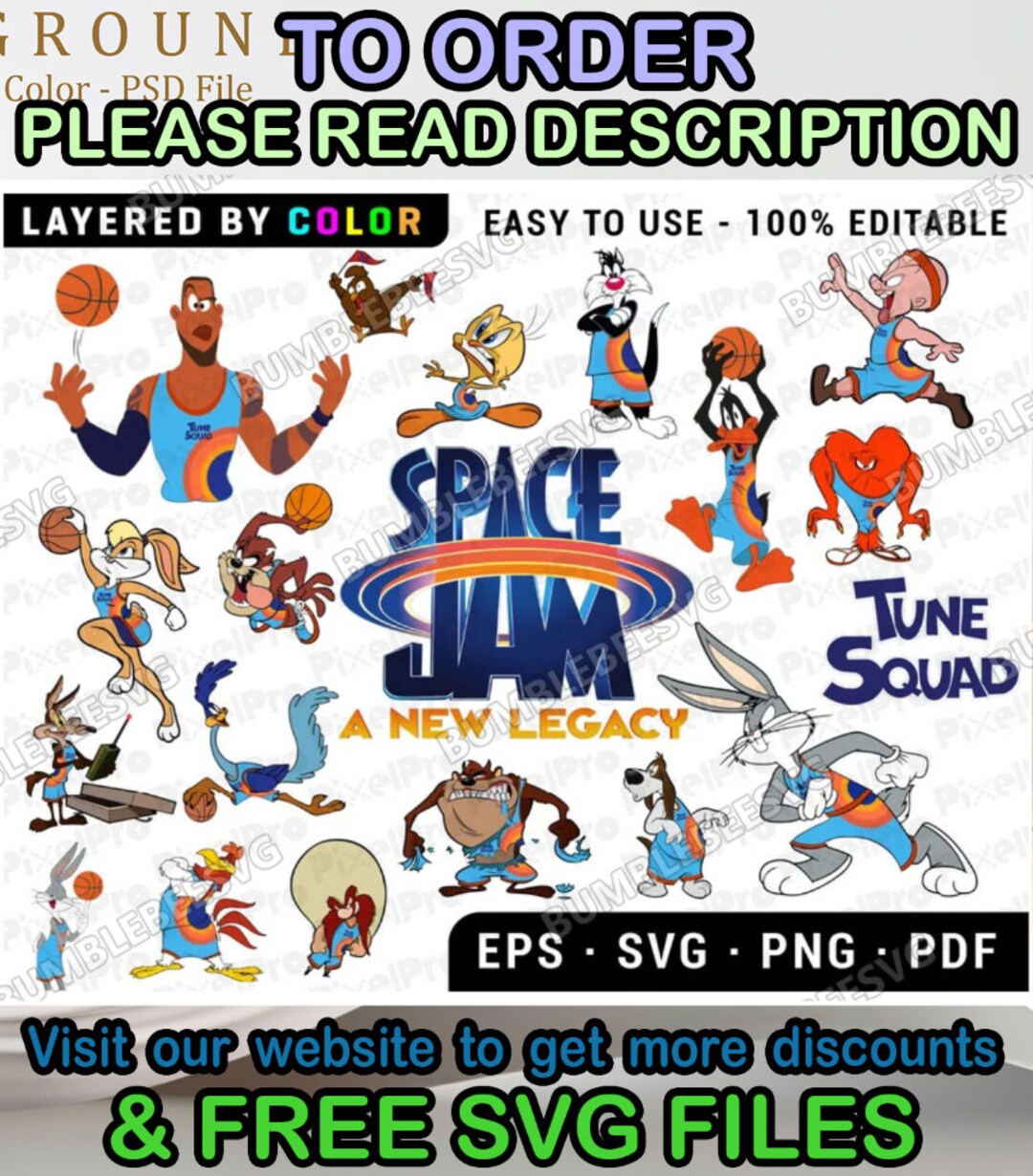 20 Space Jam A New Legacy Svg Bundle Space Jam Svg Space Jam - Etsy ...