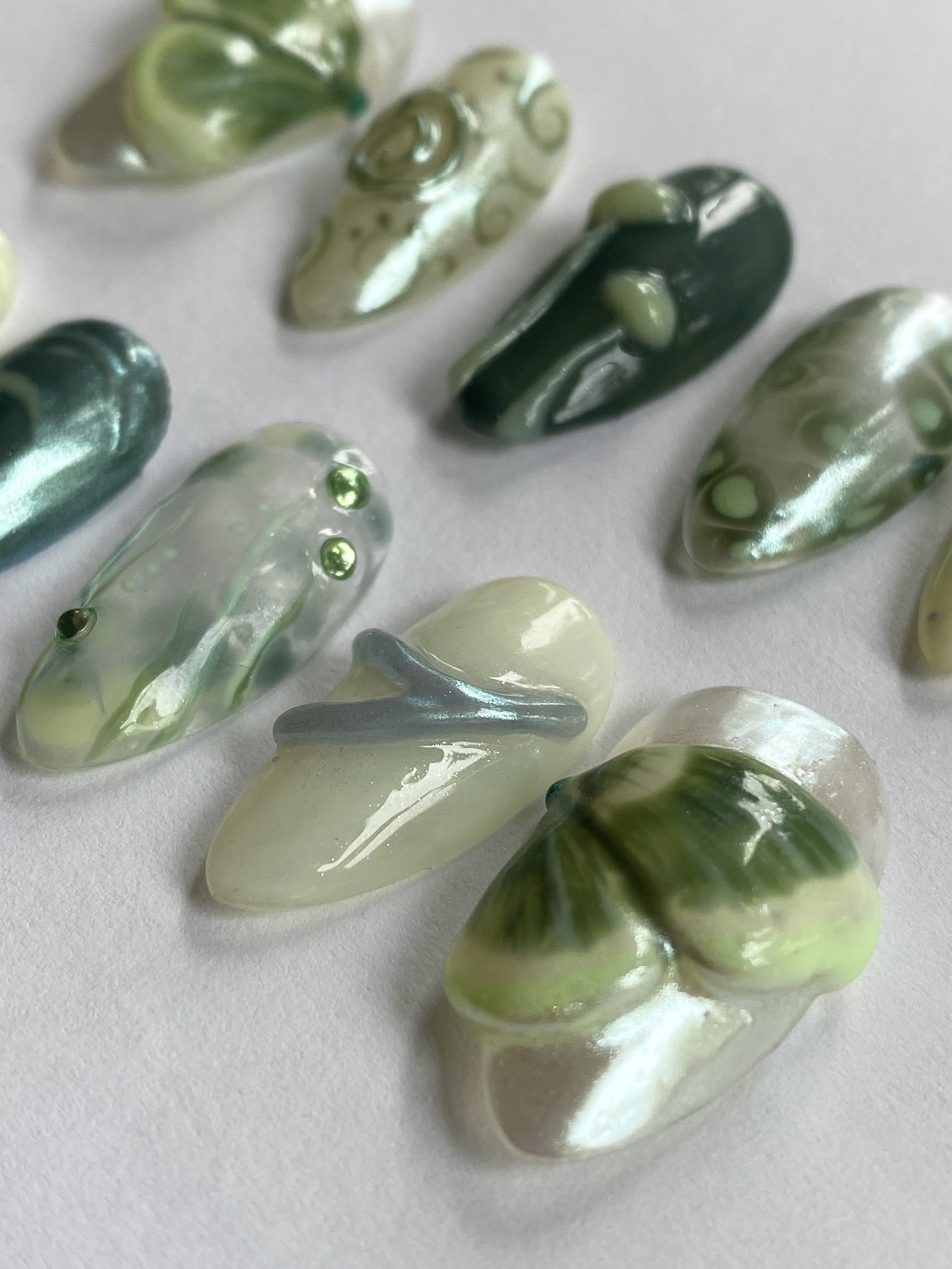 Whimsical Moth Press-on Nails - Etsy Canada