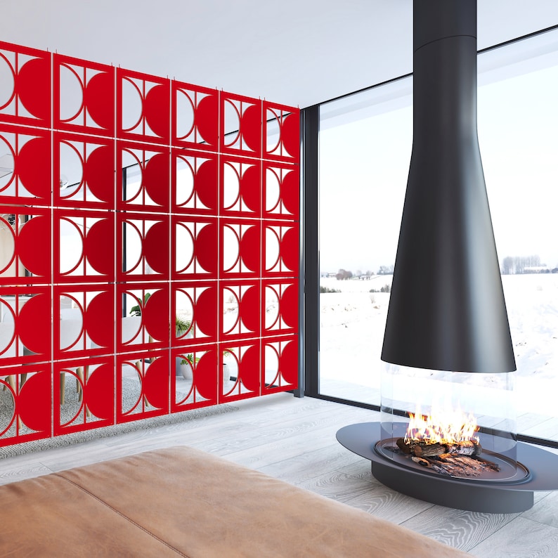 Decorative Room Devider PLYWOOD or Matte PVC. 12 Panels is 1 Square ...