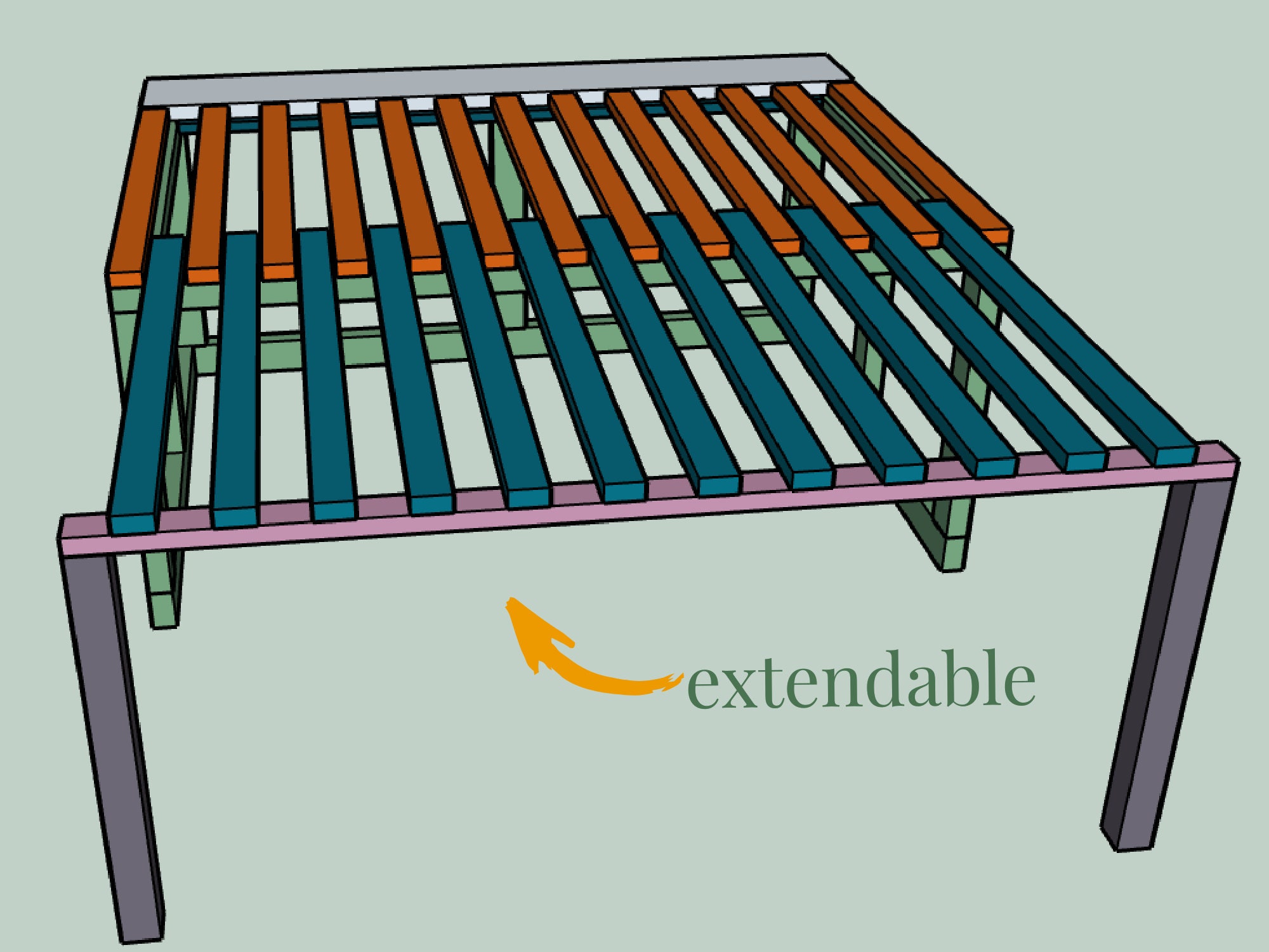 2-in-1 Bench for Campervan Extentable, Foldable, Stowable, Camper Bed ...