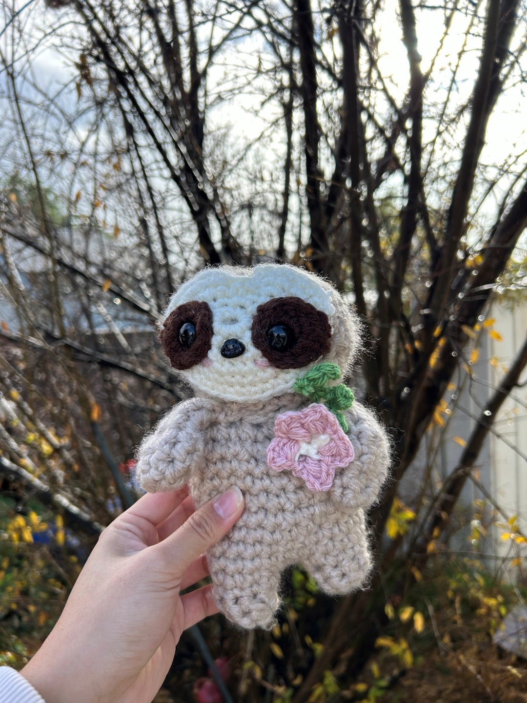 Crochet Amigurumi Sloth Cute Sloth Plush - Etsy