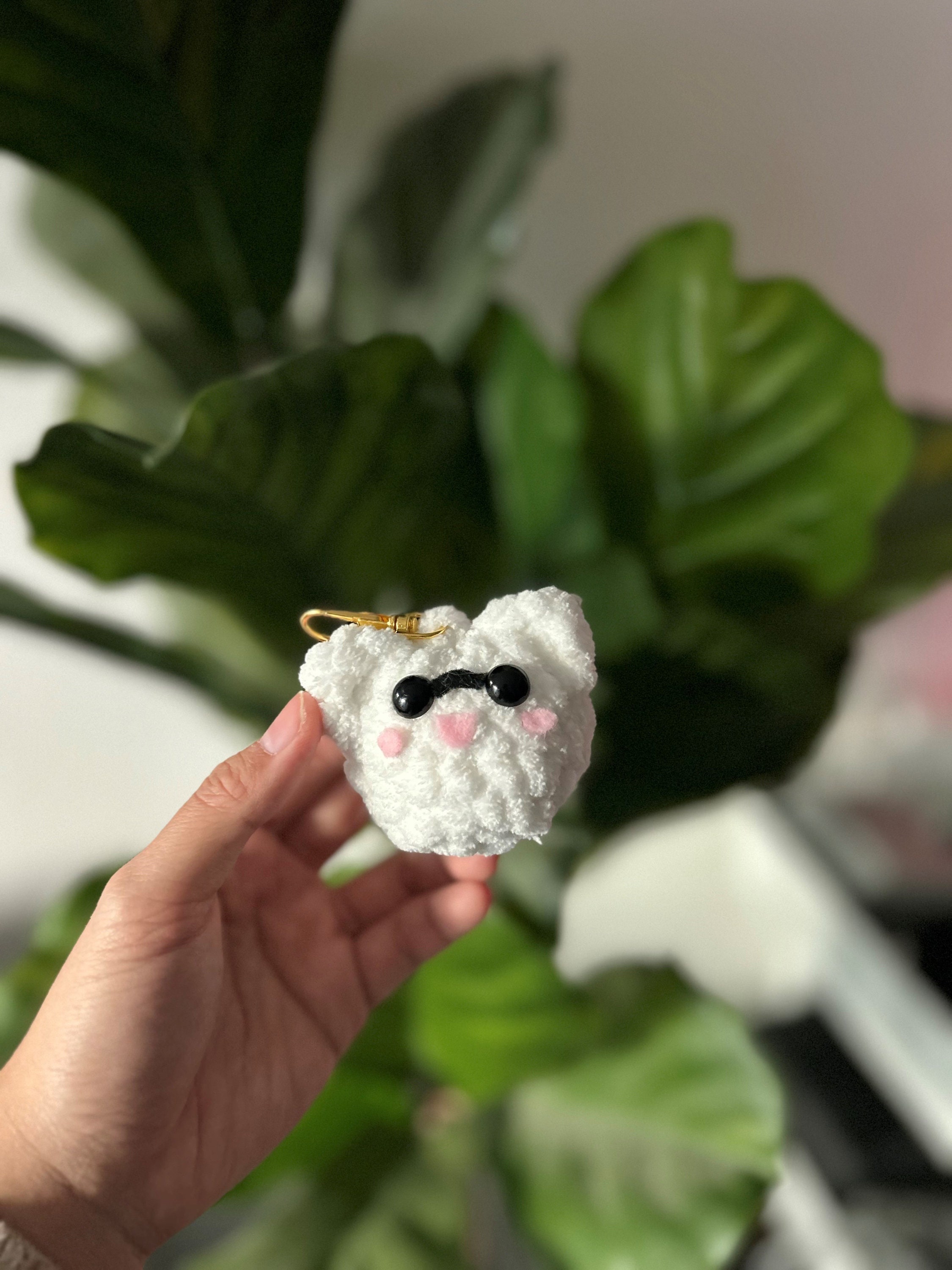 Crochet Gojo Cat Keychain Jujutsu Kaisen Gojo Sensei Cat Amigurumi ...