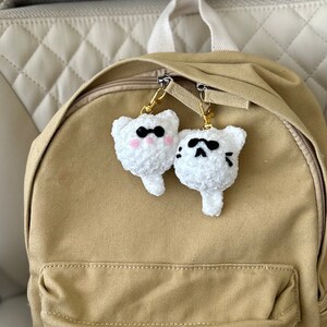 Crochet Gojo Cat Keychain Jujutsu Kaisen Gojo Sensei Cat Amigurumi ...