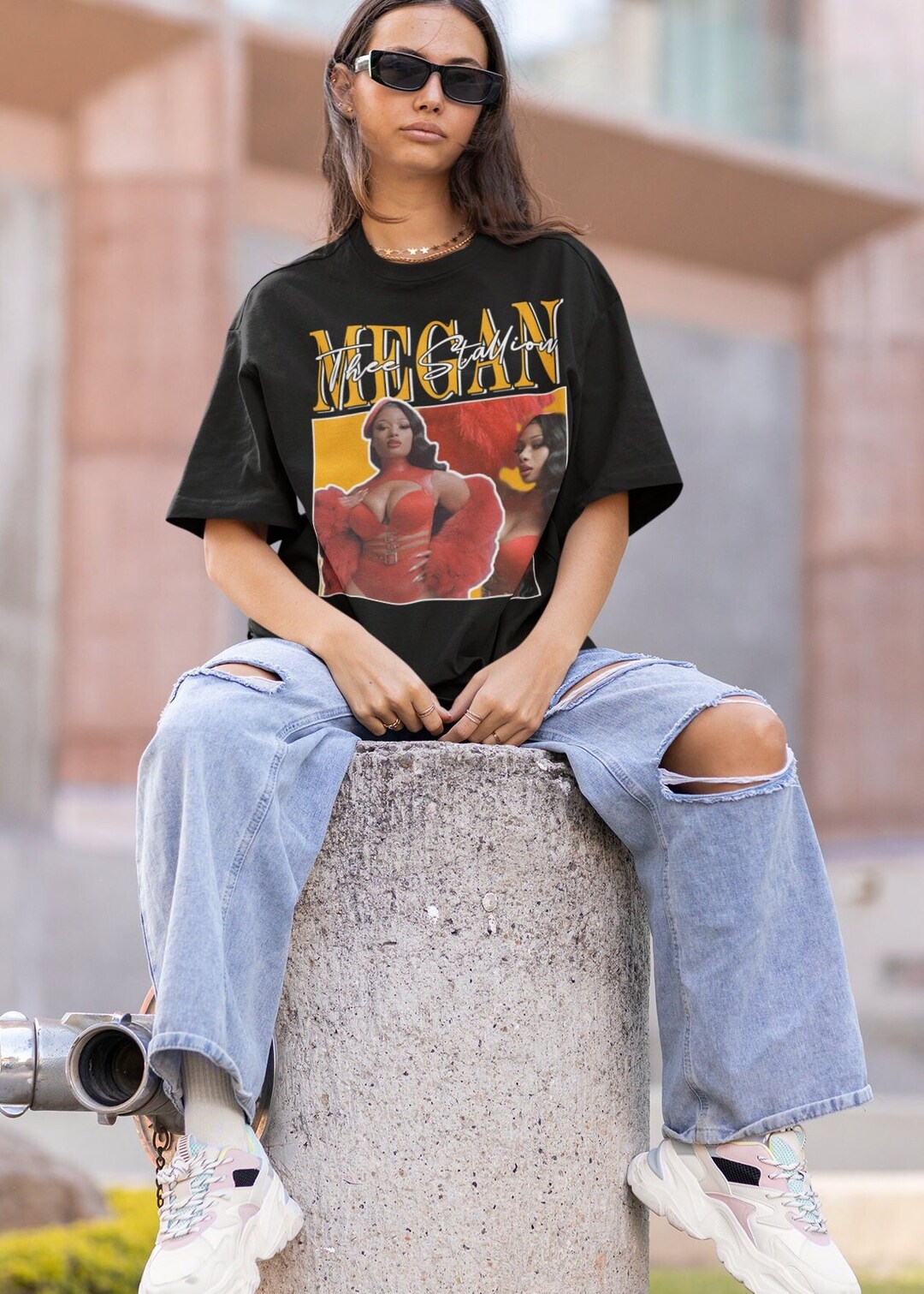 Megan Thee Stallion Vintage Hip-hop Bootleg Look T-shirt - Etsy