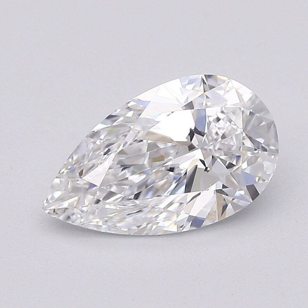 IGI Certified 2.00 CT Pear Cut Loolab Grown Diamond VS1 E - Etsy