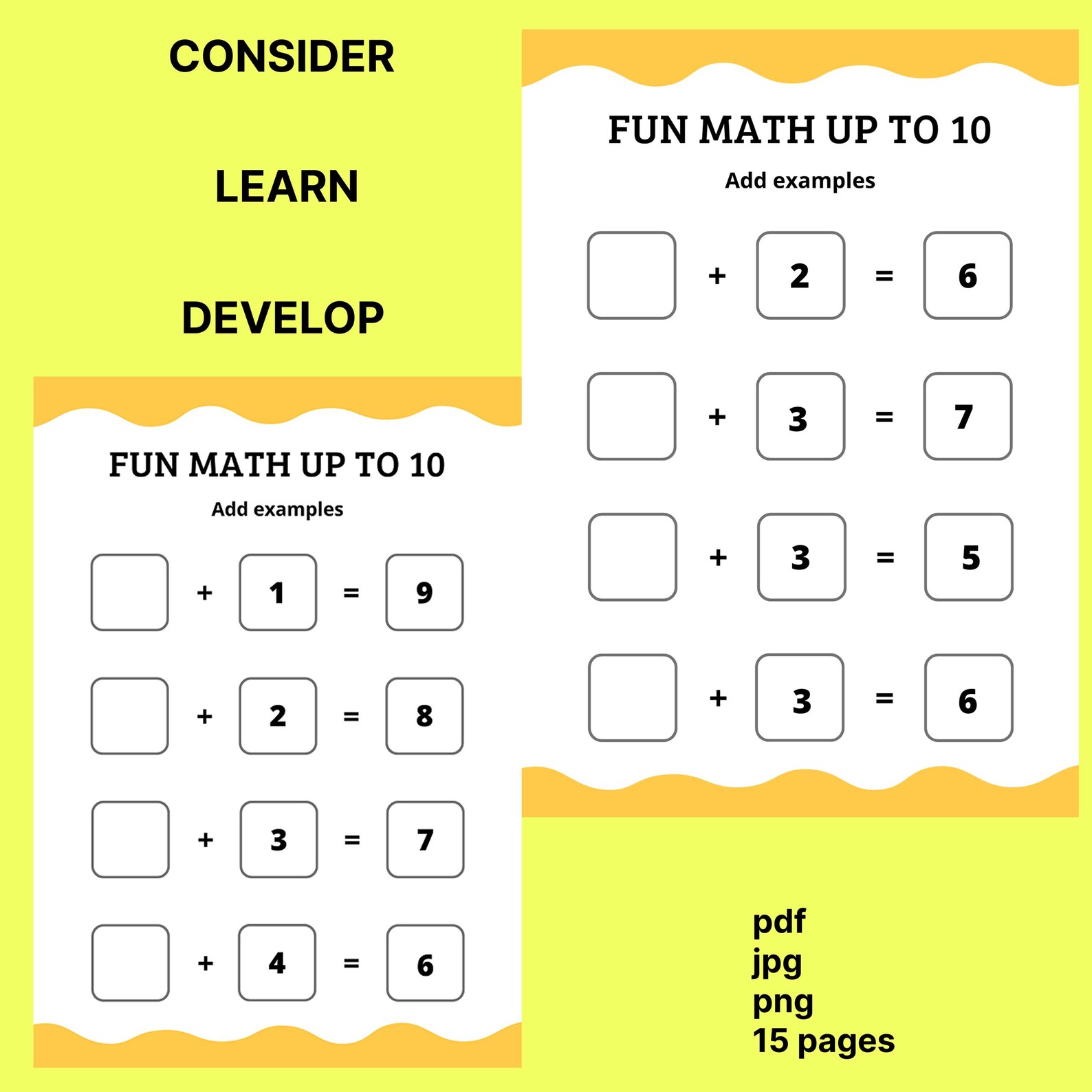 Fun Math Activities for Kids – Learn to Count to 10. Play, Learn, and ...