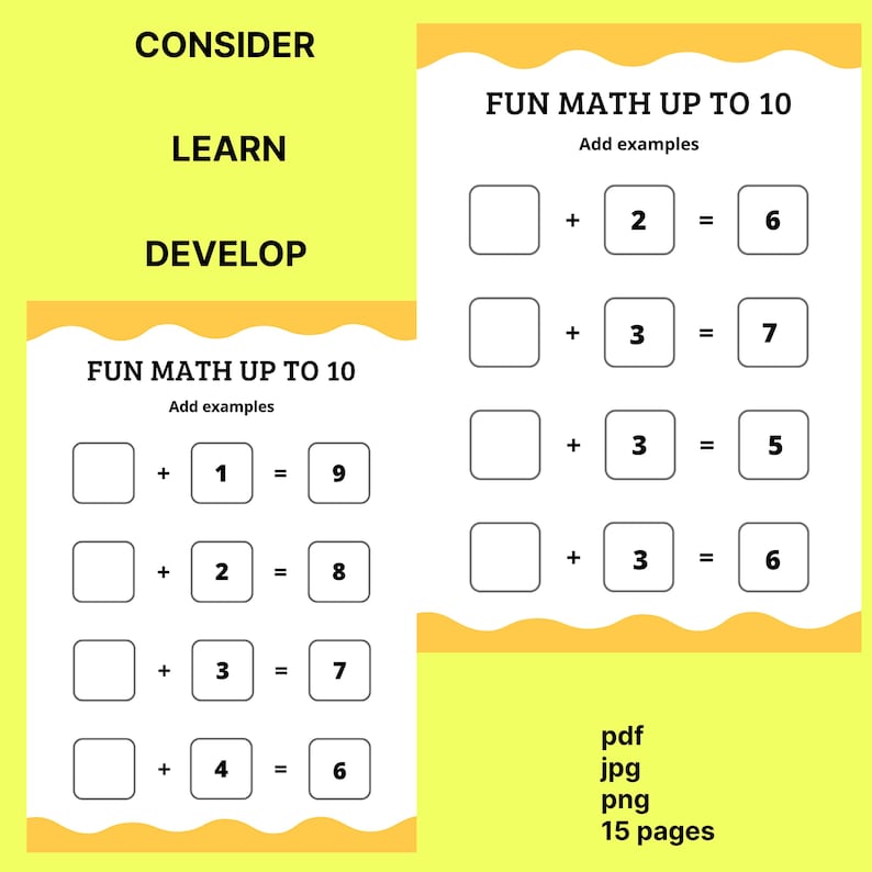 Fun Math Activities for Kids – Learn to Count to 10. Play, Learn, and ...