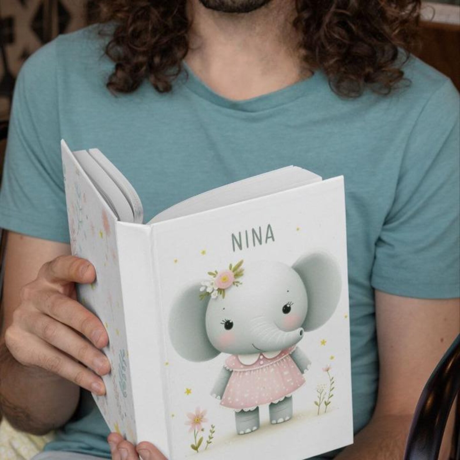 Nina the Elephant Storybook: Printable Kids Book (PDF, PNG, 20x20 Cm ...