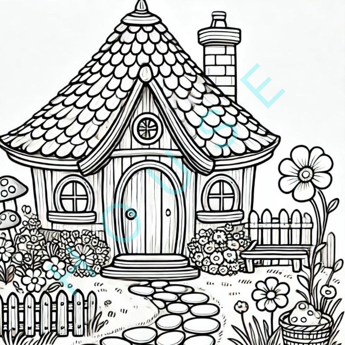 Fairy Tale Cottage Coloring Book – A Relaxing Activity for All Ages ...
