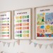Hebrew Educational Posters, Seasons Learning Chart, Days of the Week ...