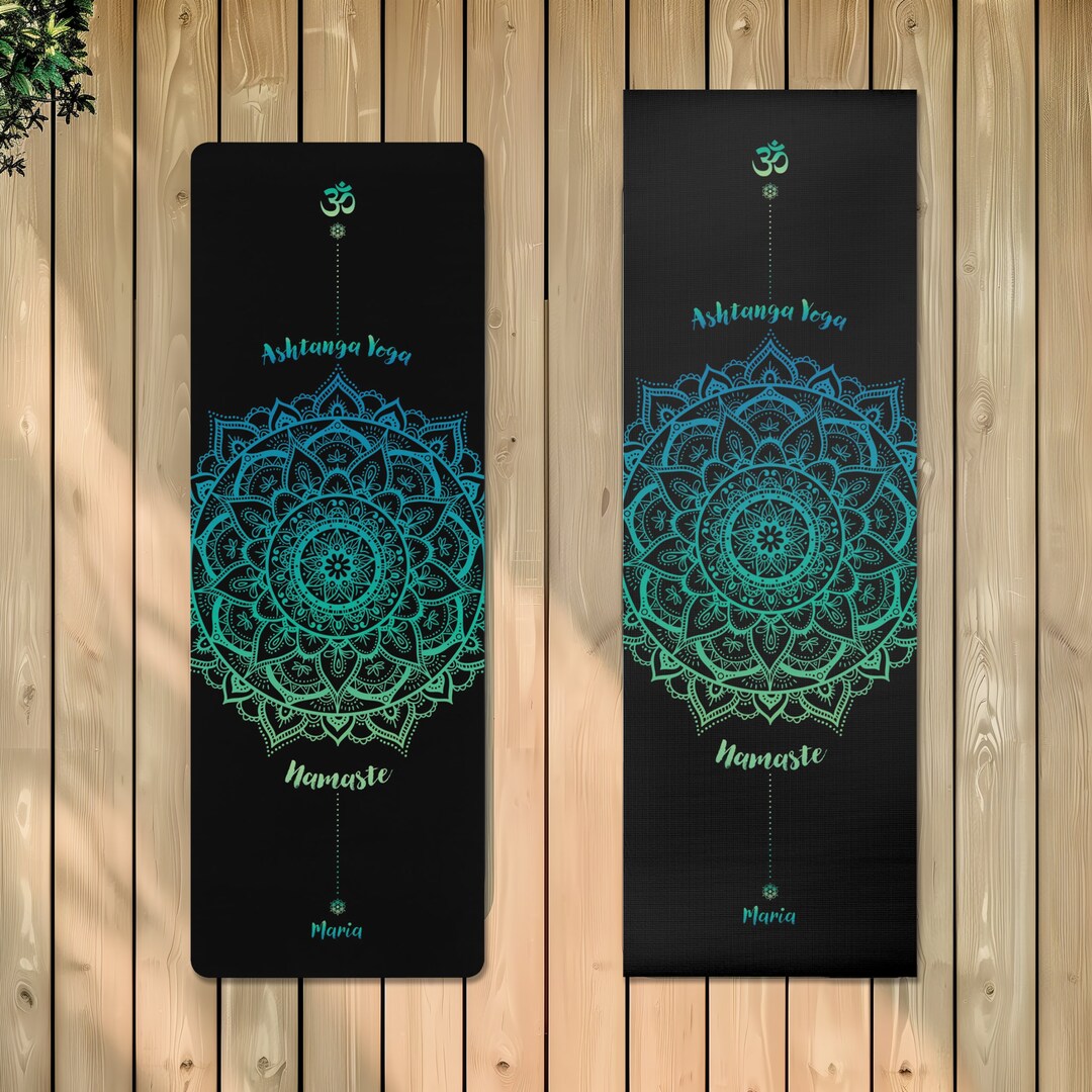 Custom Name Yoga Mat, Exercise Mat, Meditation Mat, Practice Mat ...