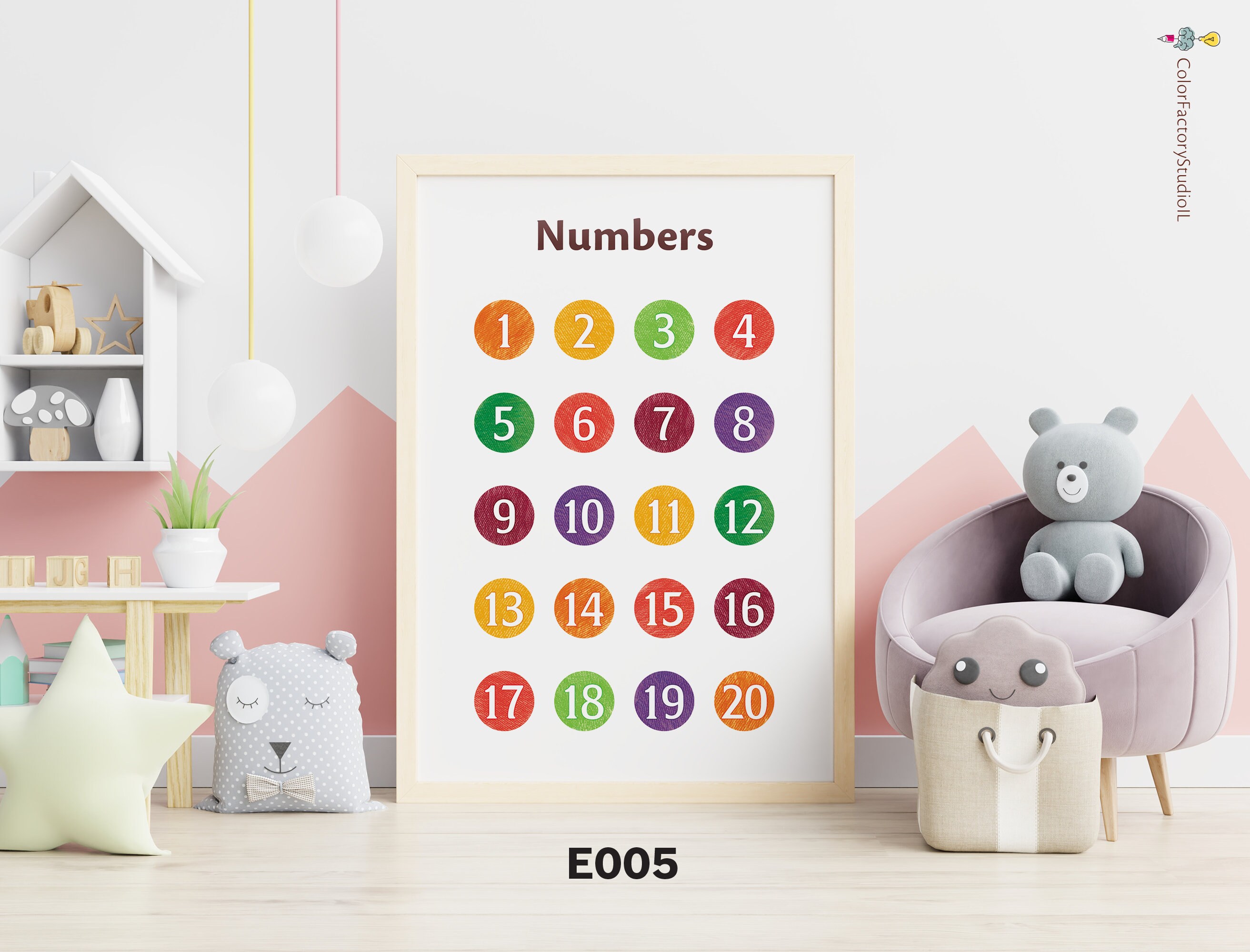 Elementary School Educational Posters, Set of 3 English Basics Learning ...