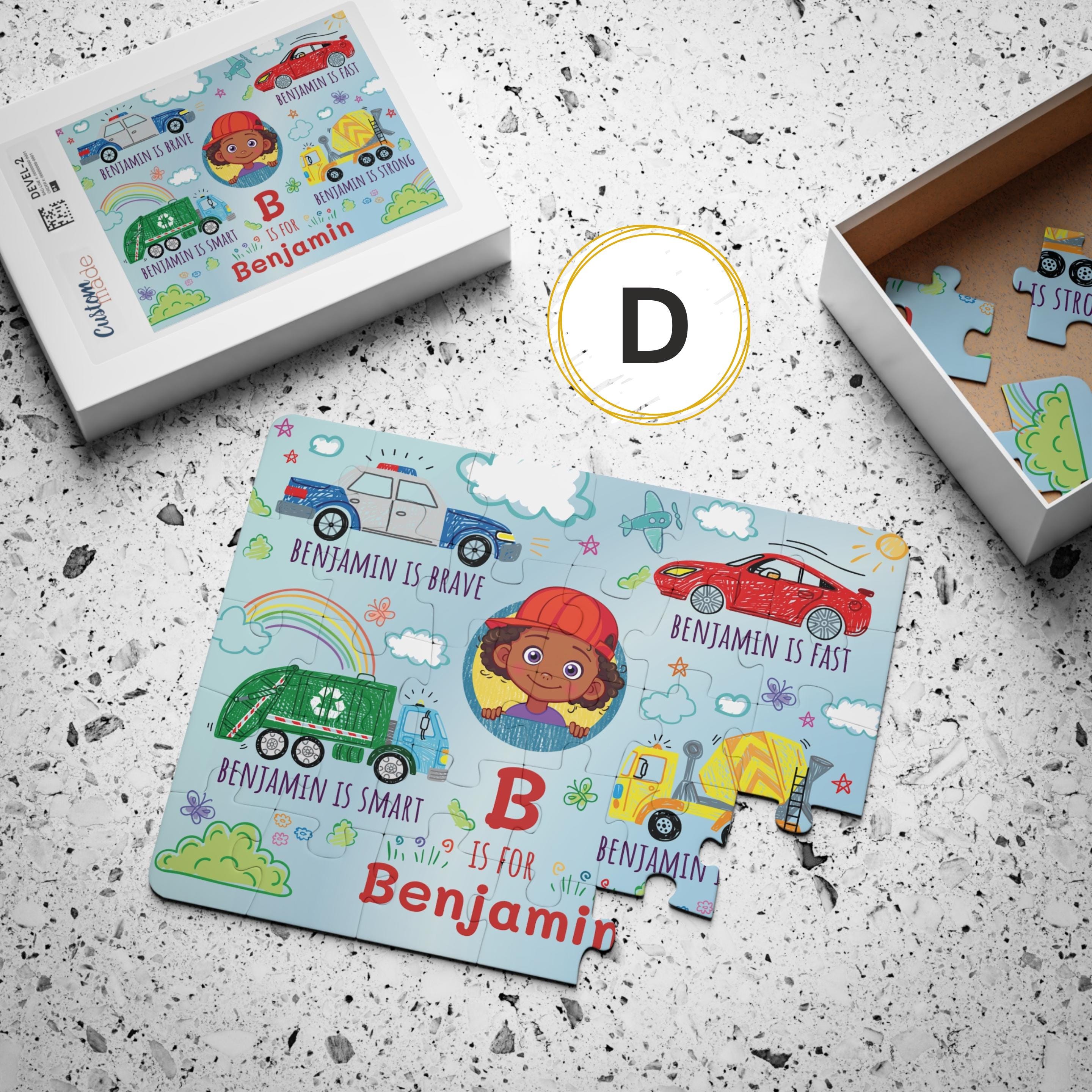 Custom Name Boy Puzzle Personalized Toddler Gift Child Development Toy ...