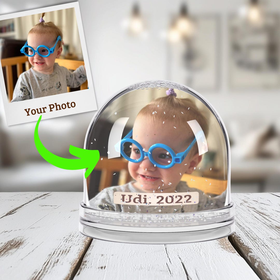 Personalized Photo Snow Globe, Funny Baby Moments, Cute Toddler Gifts ...