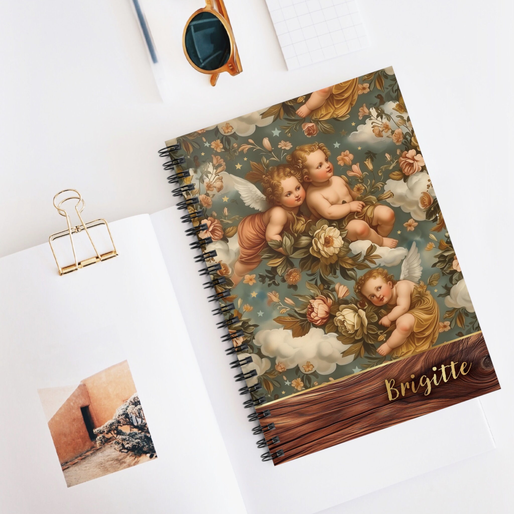 Angels Notebook, Prayer Notebook, Spiritual Gift, Spiral Notebook ...