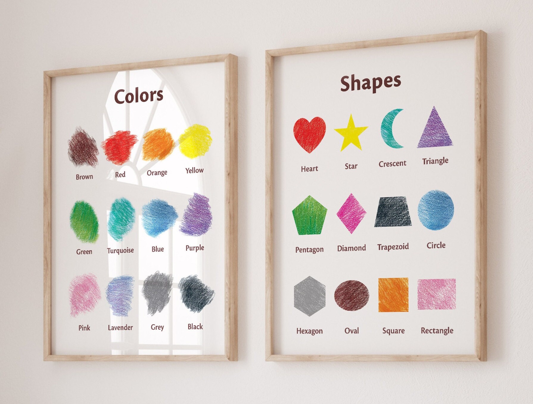 English Educational Print, Colors Learning Poster, for Classroom ...