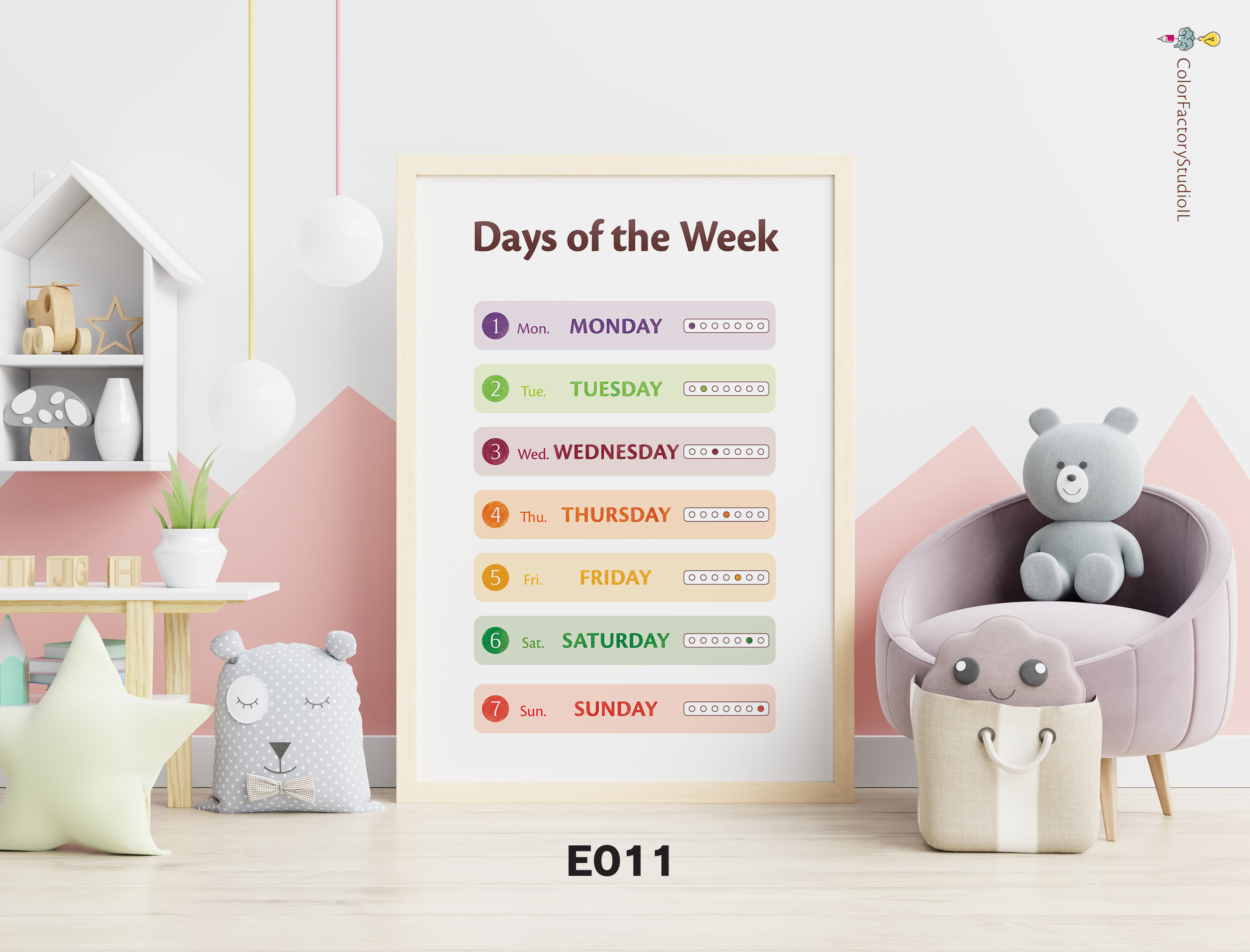 Elementary School Educational Posters, Set of 3 Learning Prints, for ...