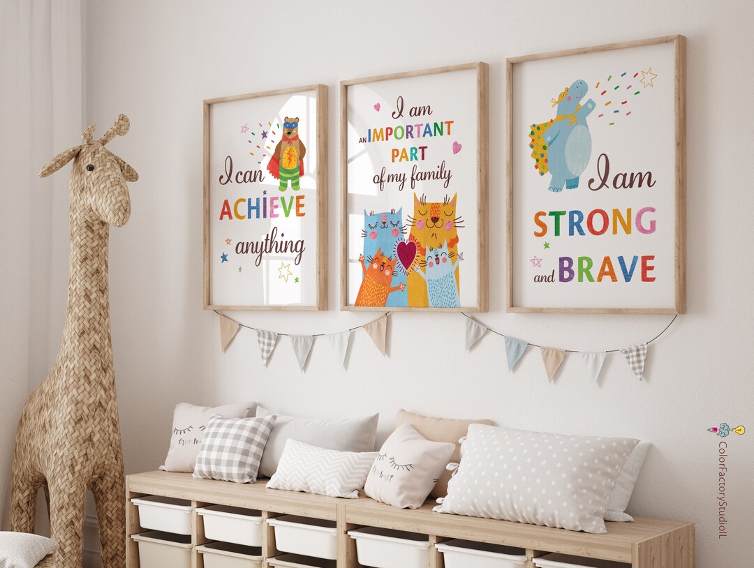 Classroom Positive Affirmation Prints, Preschool Wall Decorating ...