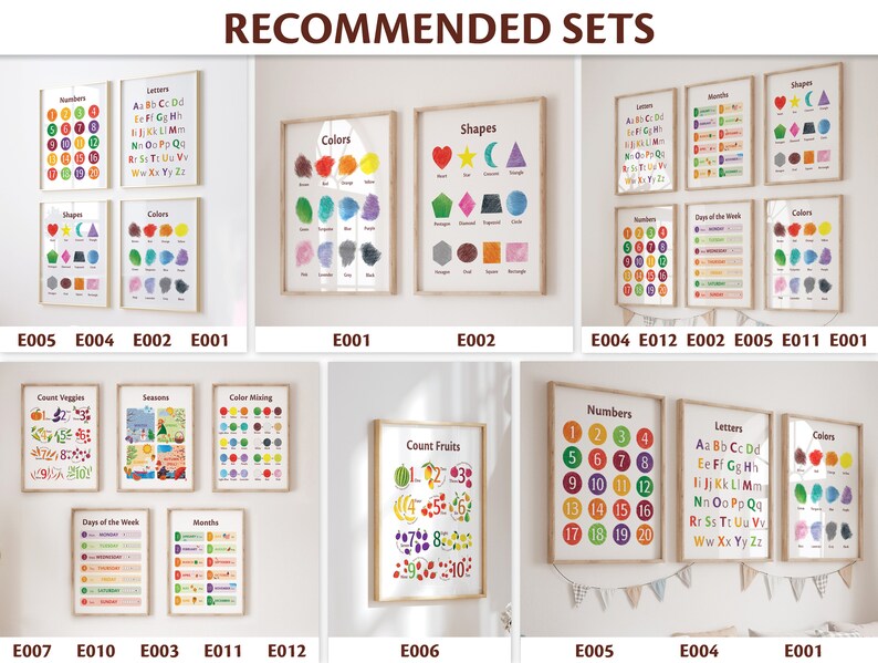 English Educational Print, Colors Learning Poster, for Classroom ...