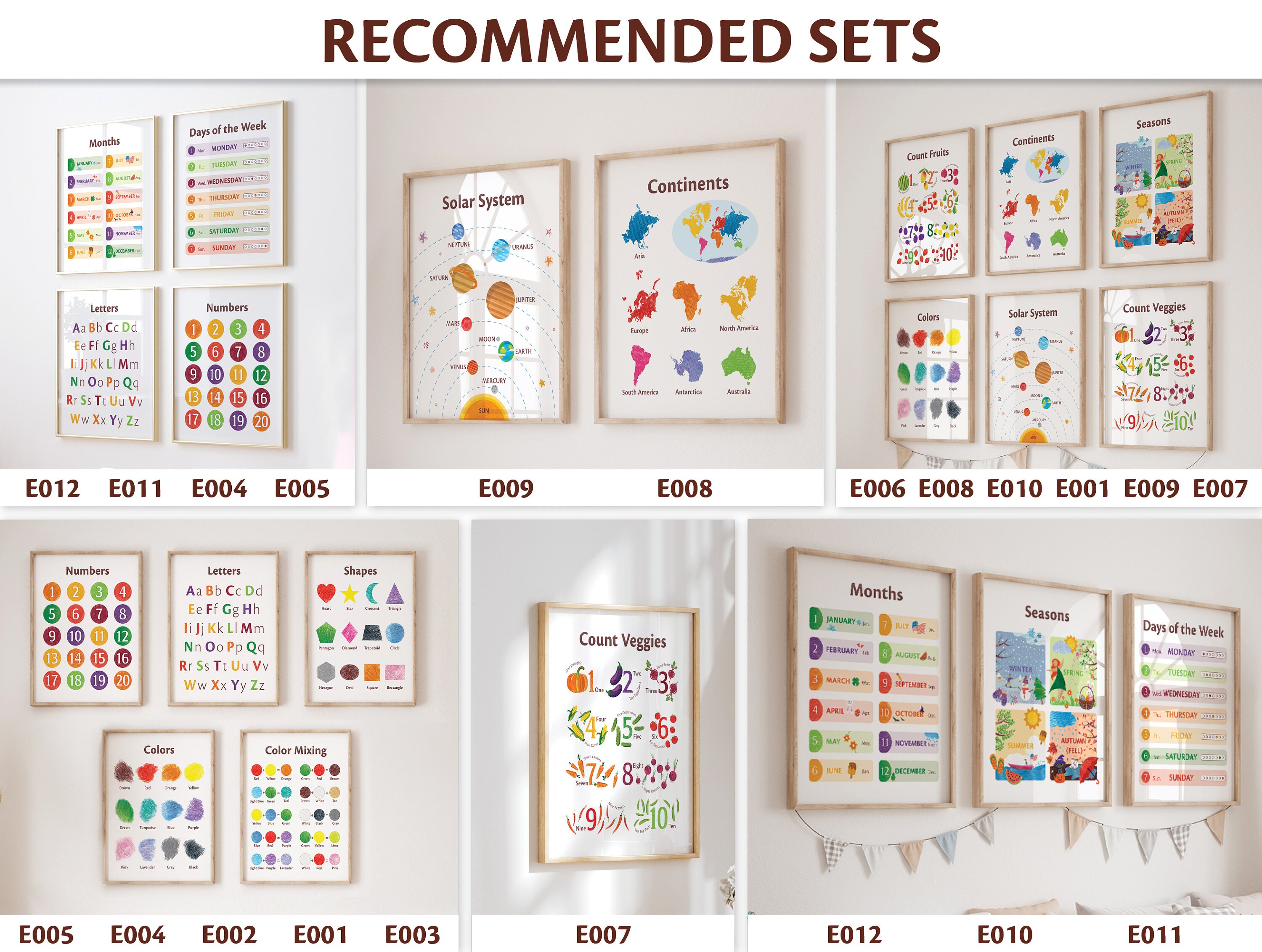 English Educational Print, Colors Learning Poster, for Classroom ...