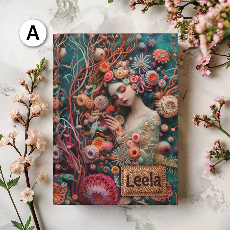 Young Girl Personalized Journal, Custom Journal, Hardcover Notebook ...