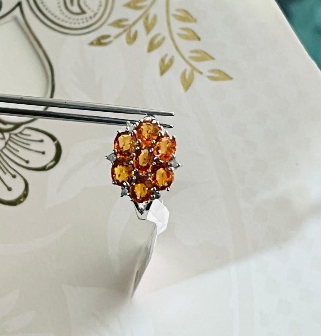 Yellow Sapphire Ring, Lab Created Color Changing Gemstone Ring, 925 ...