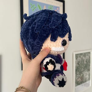 Valorant Iso Big Plush Amigurumi %100 Handmade and Velvet Yarn, Gamer ...