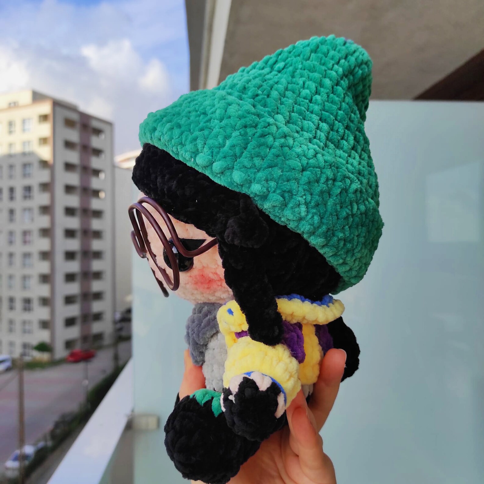 Valorant Killjoy Big Plush Amigurumi %100 Handmade and Velvet Yarn ...