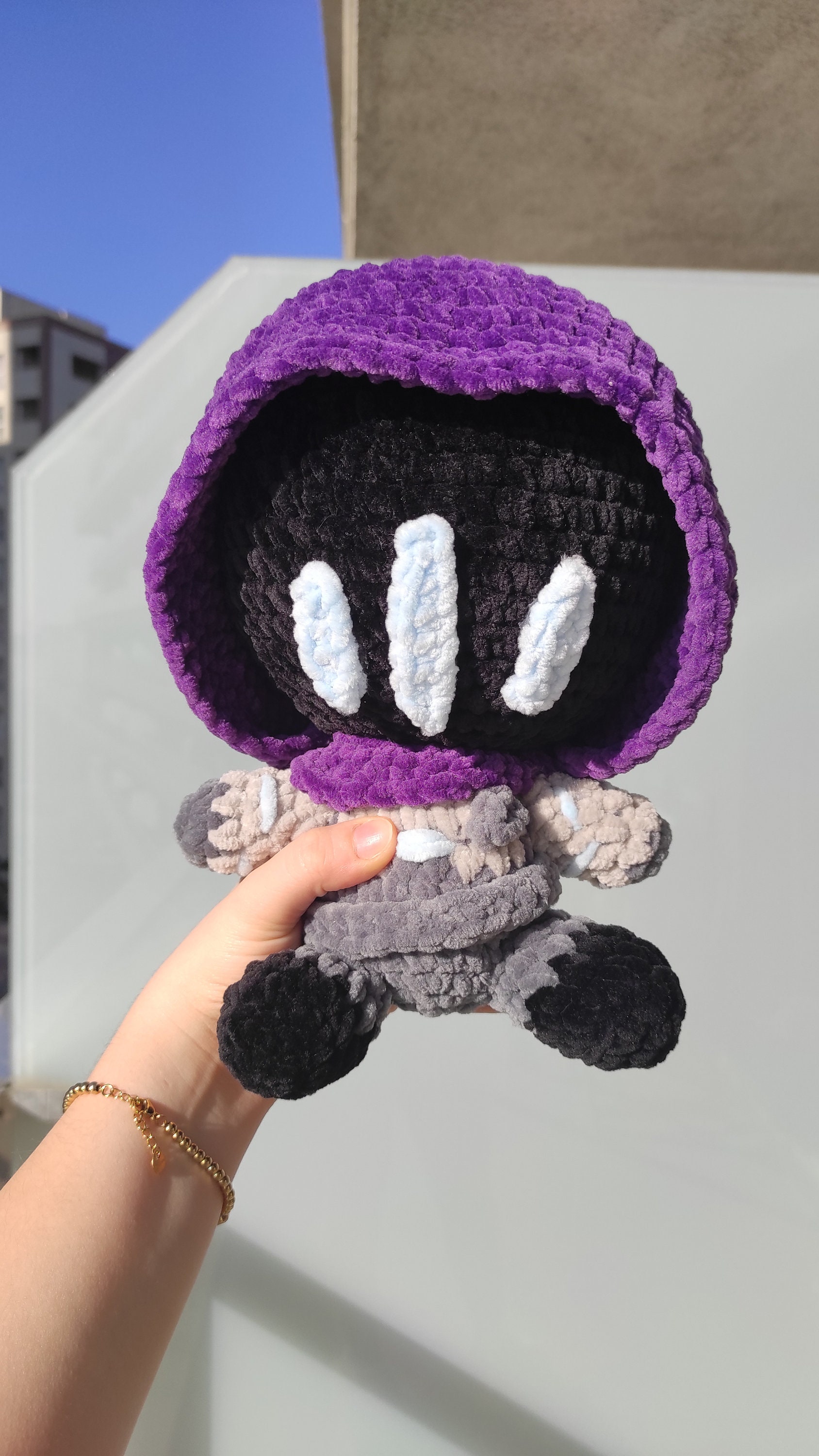 Valorant Omen Big Plush Amigurumi %100 Handmade and Velvet Yarn, Gamer ...