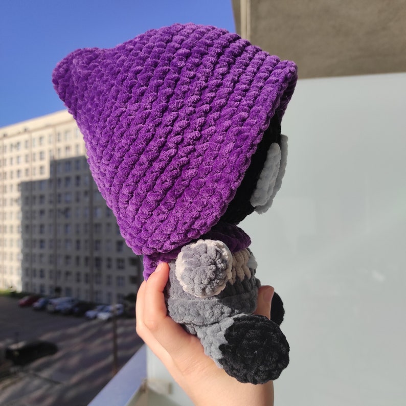 Valorant Omen Big Plush Amigurumi %100 Handmade and Velvet Yarn, Gamer ...