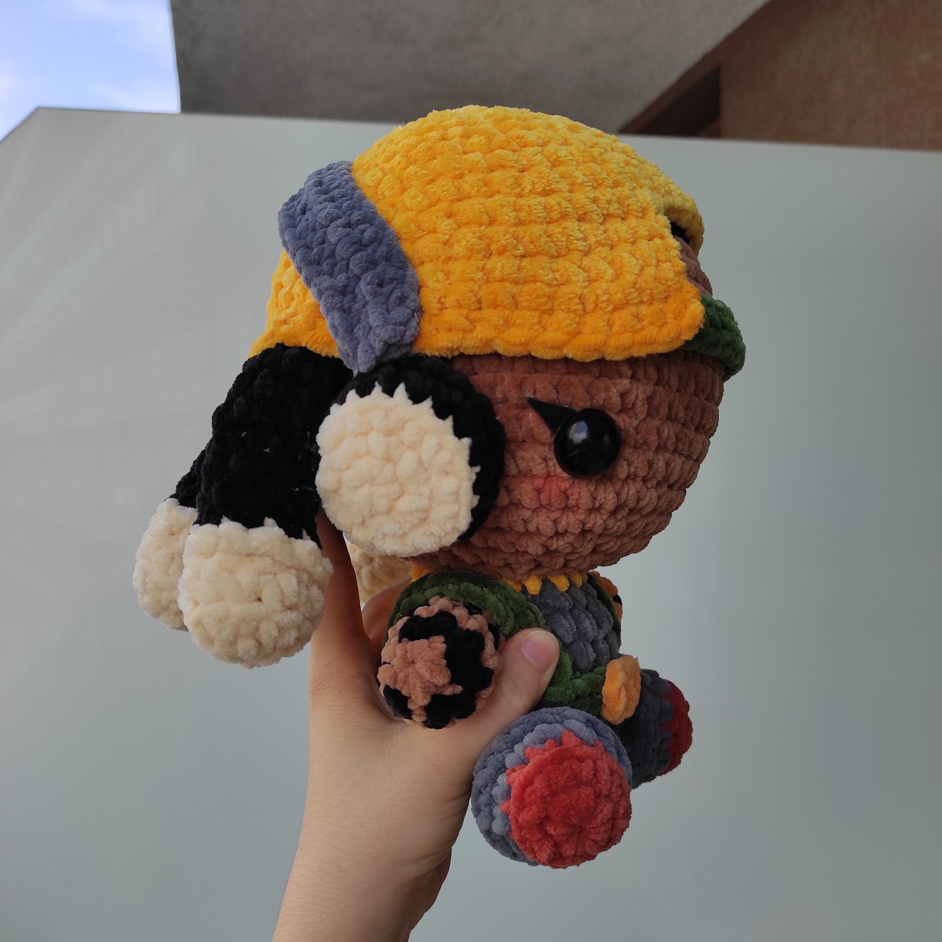 Valorant Raze Big Plush Amigurumi %100 Handmade and Velvet Yarn, Gamer ...