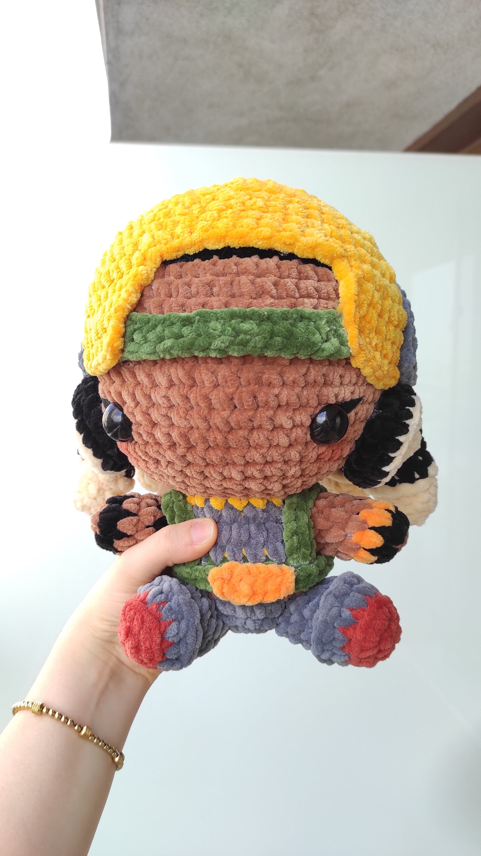 Valorant Raze Big Plush Amigurumi %100 Handmade and Velvet Yarn, Gamer ...
