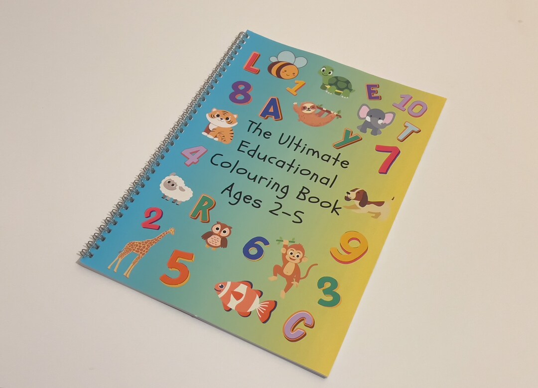 The Ultimate Educational Colouring Book Ages 2-5yrs - Etsy