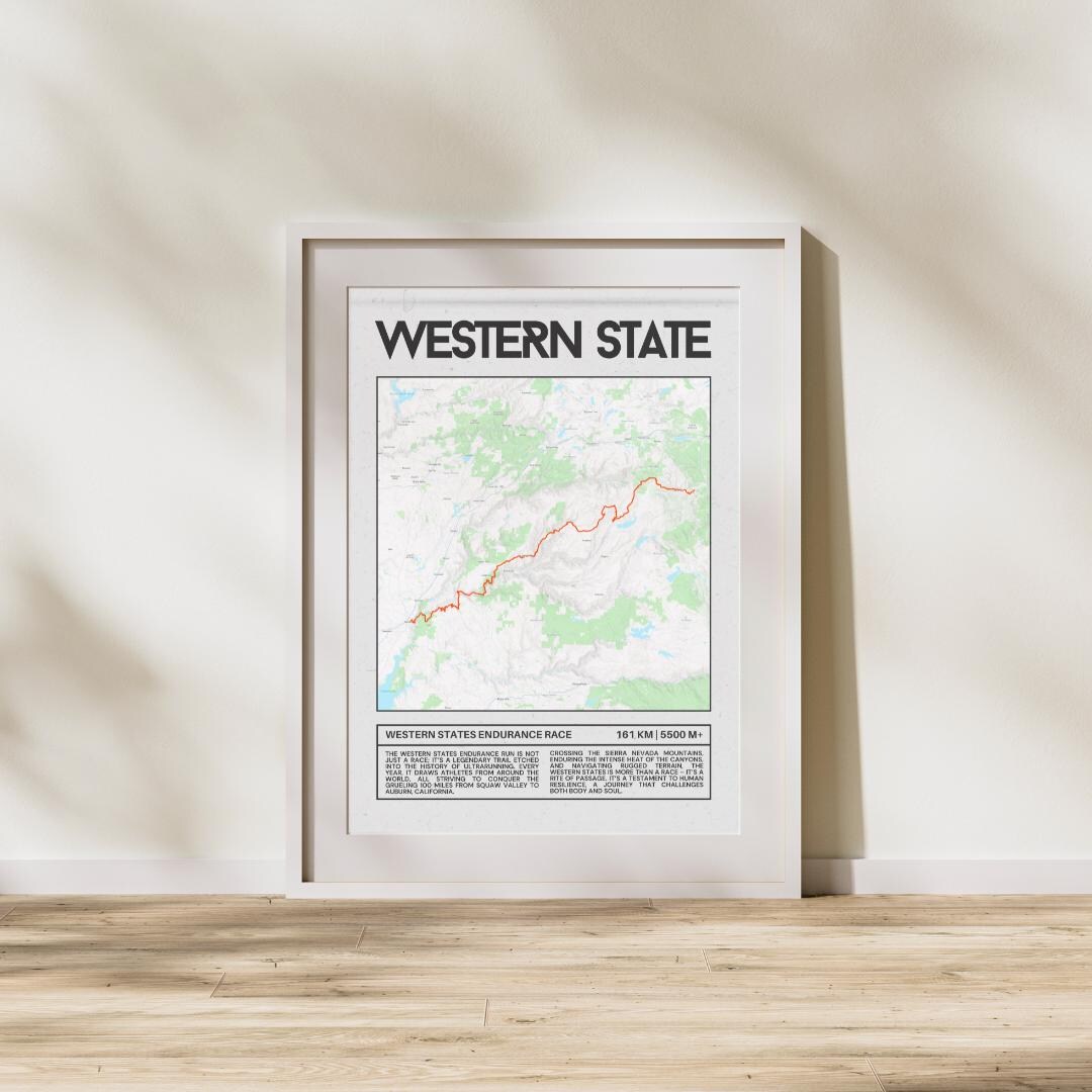 Hochwertiges Trailrunning Poster - Western State Endurance Run ...
