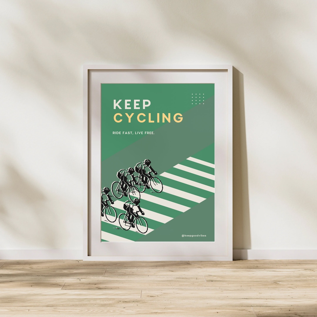 High-quality Road Bike Poster - Inspirational Quote - Perfect ...