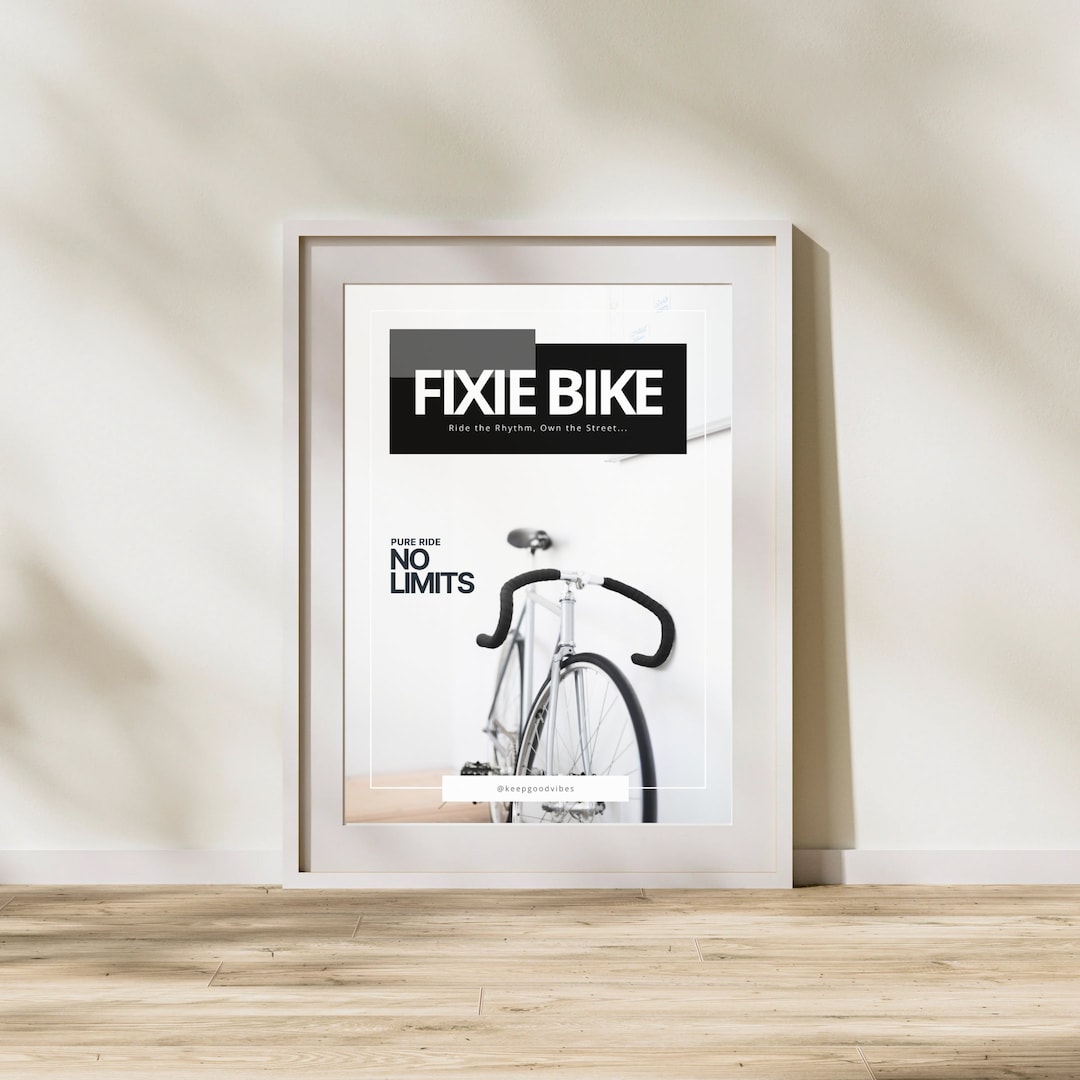 High Quality Road Bike Poster Inspirational Quote Perfect Decoration ...