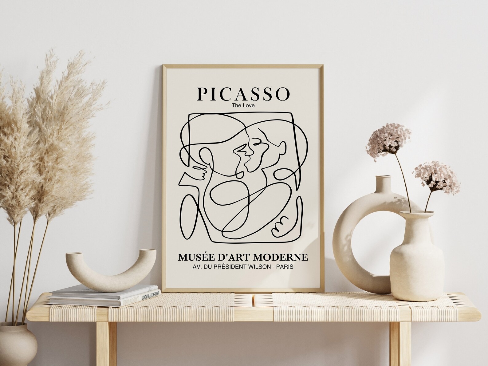 Picasso the Love Print | Picasso Poster | one Line Art | Minimalist ...