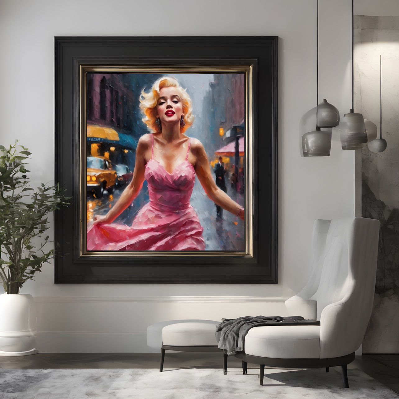 Marilyn Monroe OIL PAINTING Home Decor Wall Art Modern Canvas Art ...