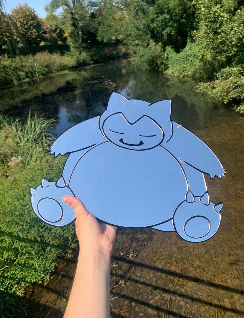Mirror Snorlax Decor , Animated Decor , Pokémon Gift , Pokémon Art ...