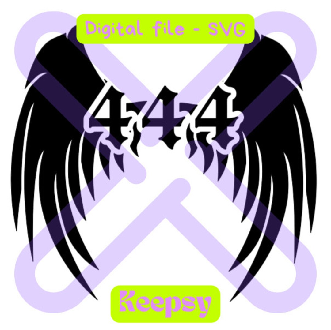 SVG Digital File - Angel Numbers 444 - Etsy