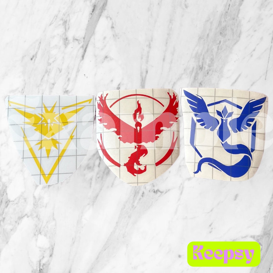 Pokémon Team Logos Vinyl Decal Various Colour Gaming Stickers - Etsy