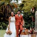 DINNER PARTY, Rust Orange 3 Piece Tuxedo Wedding Indian Formal Groom ...