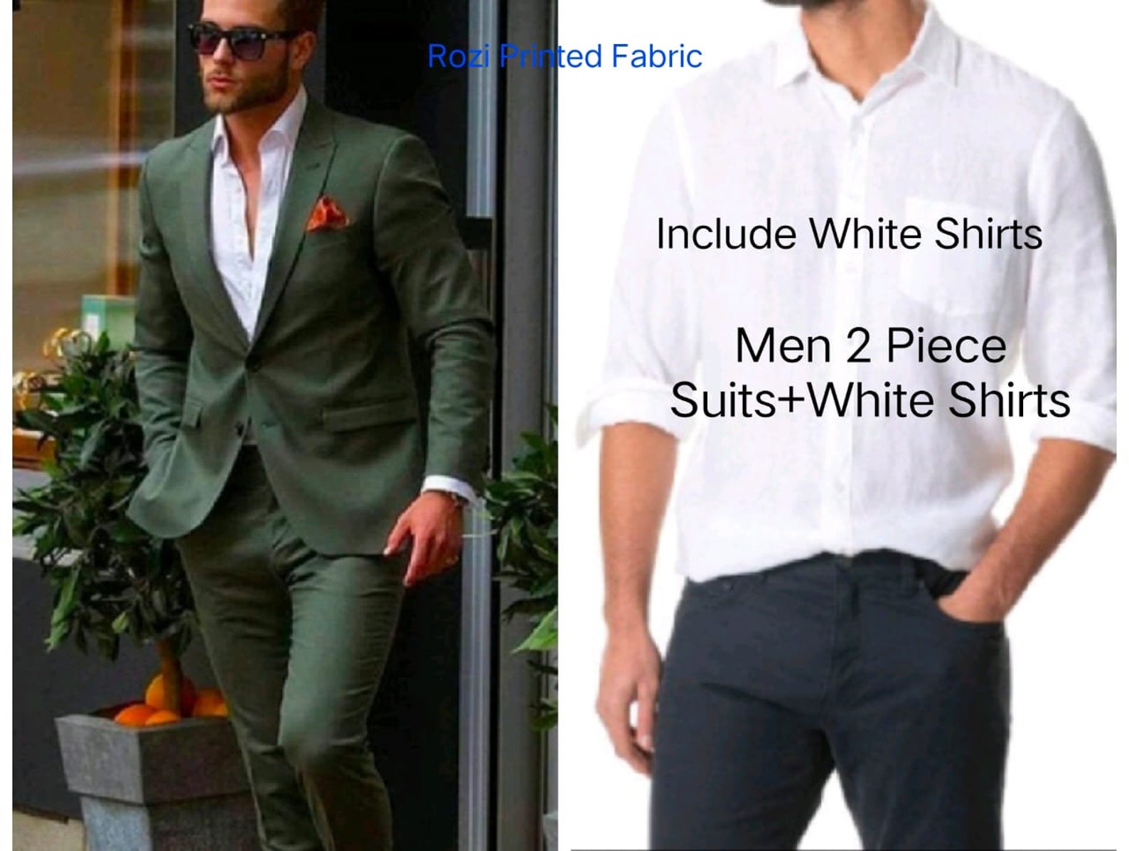 Bespoke Suit-man Green 2 Piece Suit-wedding Suit for Groom & Groomsmen ...